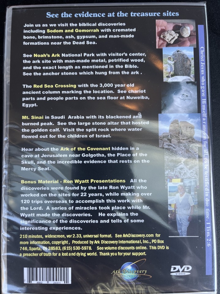 Revealing God's Treasure - Biblical Sites Unearthed (DVD) NEW | eBay