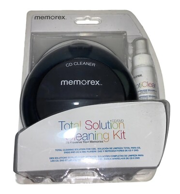MEMOREX Total Solution Cleaning Kit CD/DVD Cleaner - Brand NEW ...