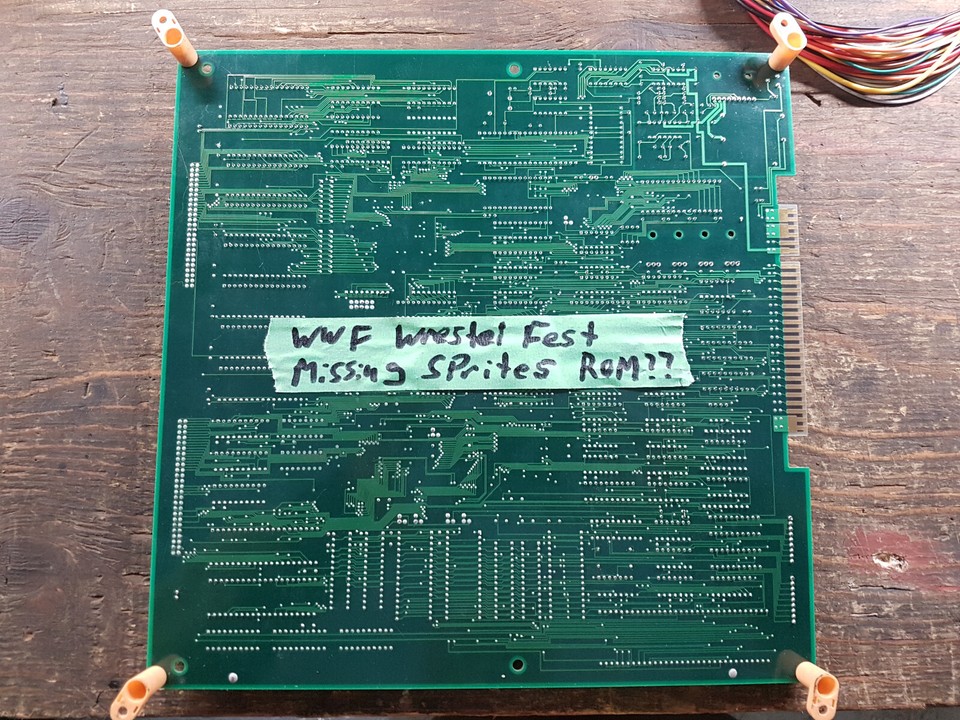 WWF Wrestlefest JAMMA Arcade PCB - Missing some Sprites - Ships From ...