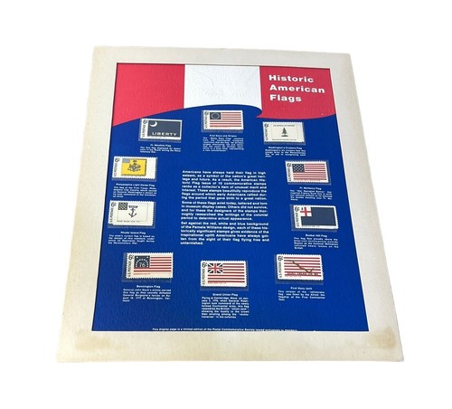 Historic American Flags Stamps Six Cent Set of 10 World of Stamps ...
