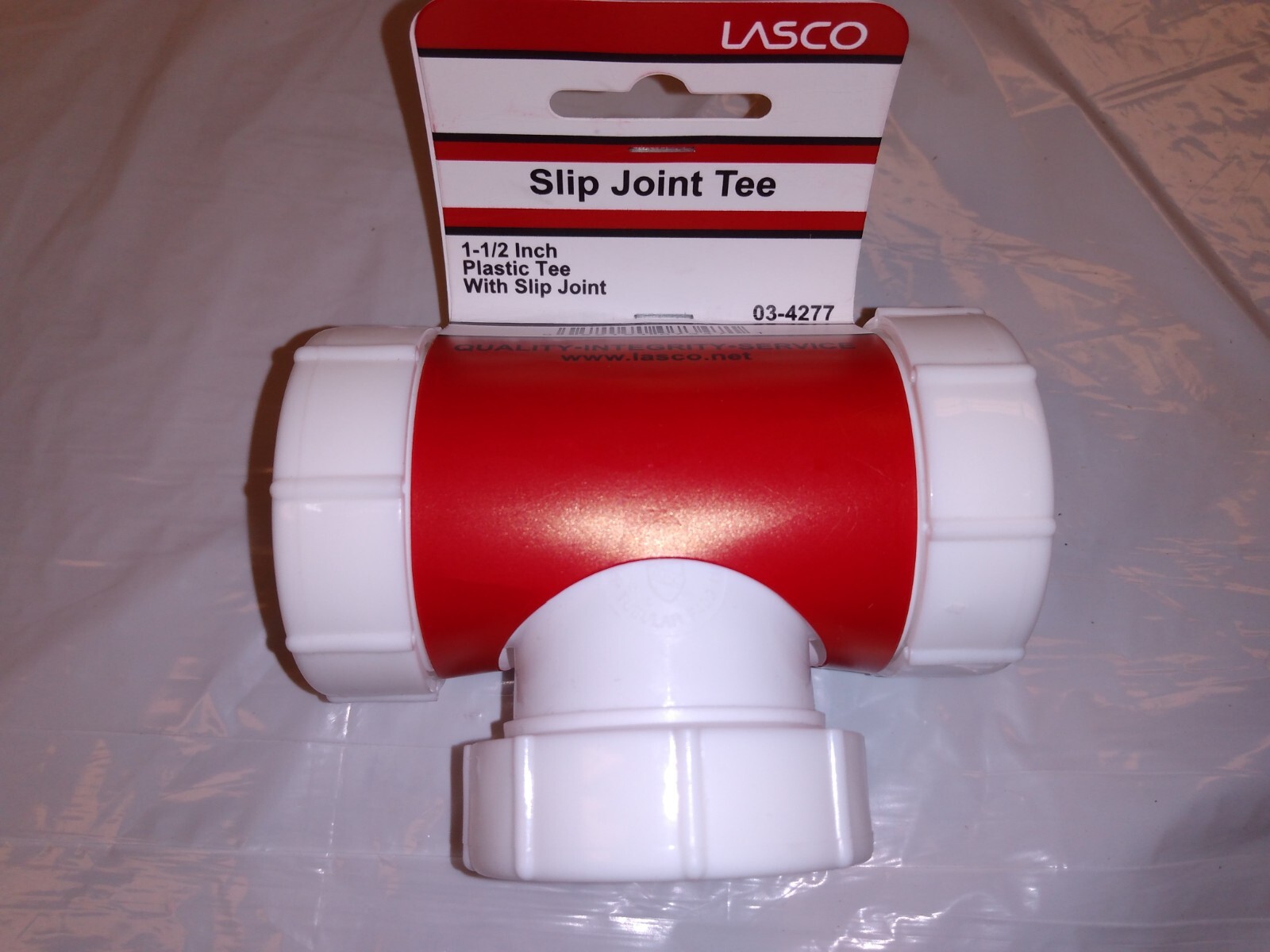 LASCO 1-1/2" Slip Joint Tee with Nuts and Washers, 03-4277 | eBay