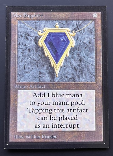 Mtg 1 X Magic the Gathering- Mox Sapphire (IE) - Mp+ - International ...