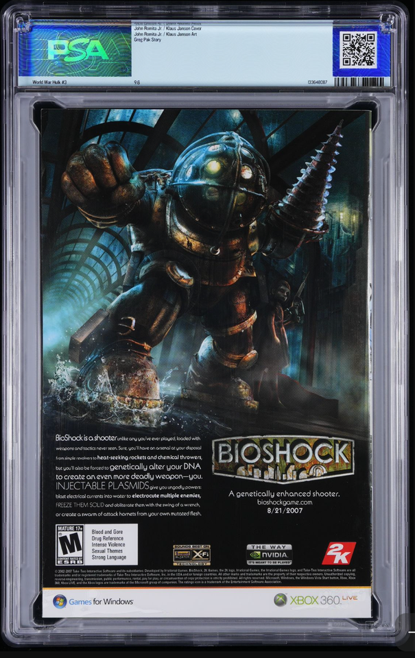 2008 POP 1 PSA 9.6 AUTO 10 World War Hulk #3 Signed: Greg Pak PSA ...