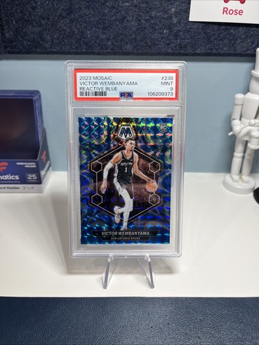2023-24 Panini Mosaic - Rookies Victor Wembanyama #238 Reactive Blue ...