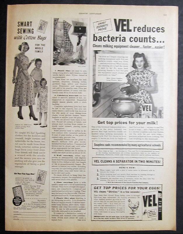 Original 1949 VEL Soap Ad Endorsed by Mrs. Rudy Dinkel of Long Prarie ...