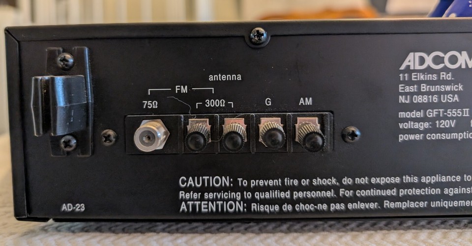 Adcom GFT-555II Tuner WHITE | eBay