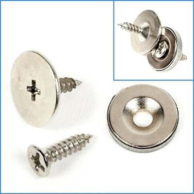 15mm Magnetic Cabinet Catch Set Cupboard Door Fastener Latch Magnet ...