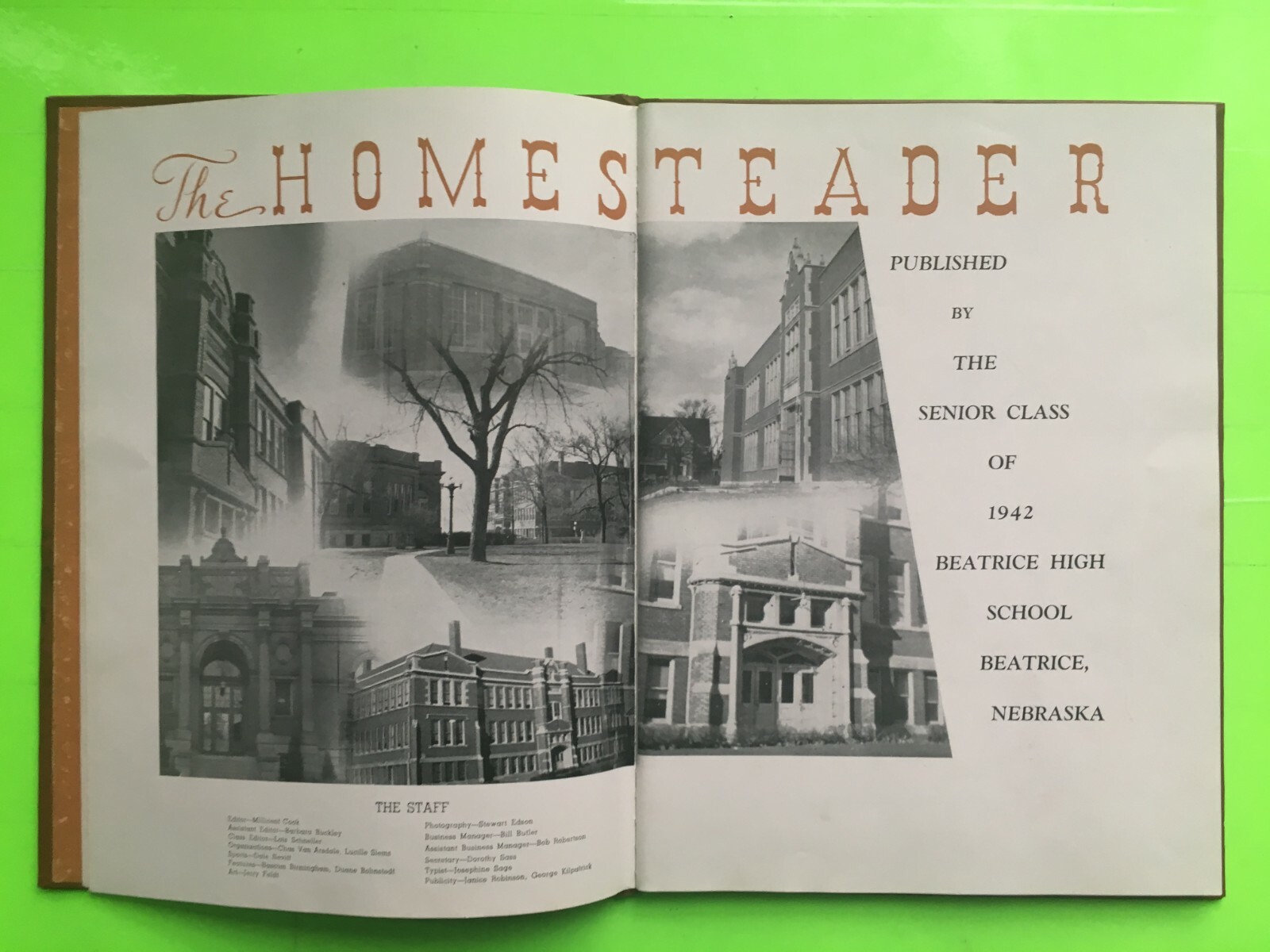 1942 Beatrice High School Yearbook - Beatrice, Nebraska | eBay