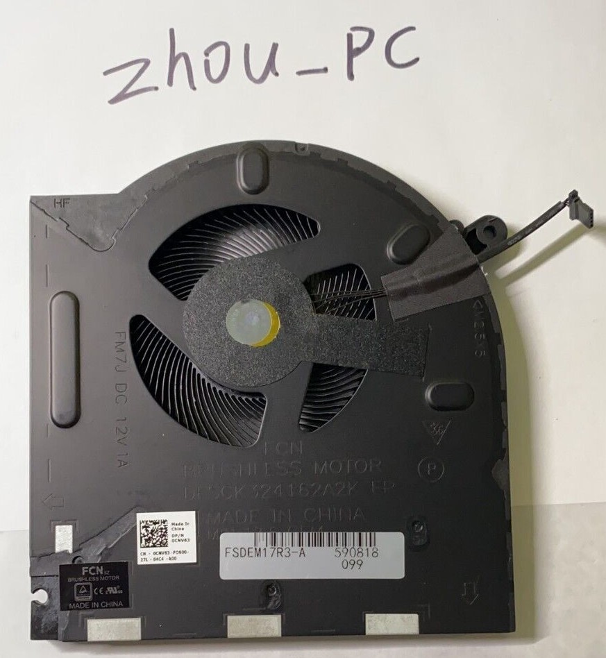 CPU & GPU Cooling replacement cooler Fan for Dell Alienware Laptop M17 ...