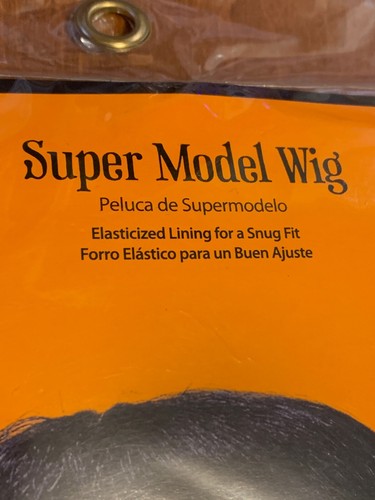 NEW Adult Black Hair Super Model Wig Short Bob Style W Bangs Costume ...