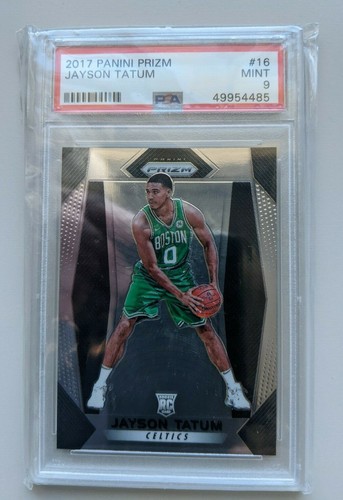2017 PANINI PRIZM JASON TATUM ROOKIE CARD RC #16 CELTICS PSA 9 MINT | eBay