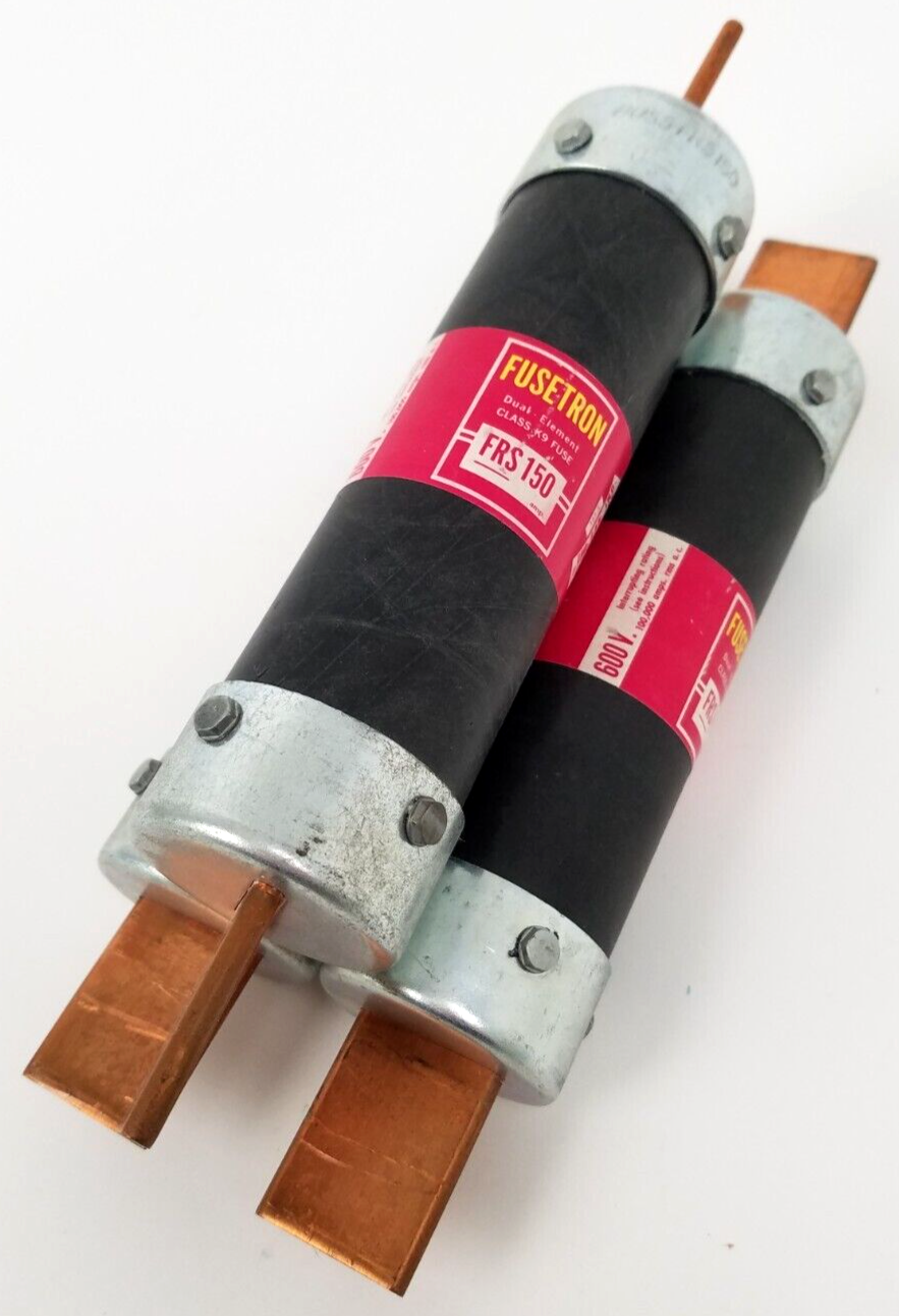 Lot of 3 FRS-150 Bussmann Fusetron 150 Amp Fuse Class K5 *Next Day ...