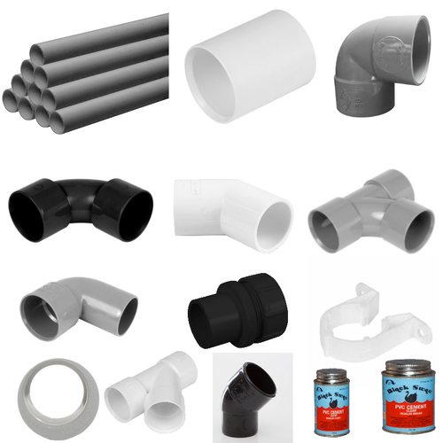 PVC Solvent Weld Waste Pipe Fittings 32mm 40mm 50mm (36mm 43mm 56mm ...