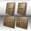 10A Toggle Dolly Light Switch 1, 2, 3 & 4 Gang Victorian Period Antique ...