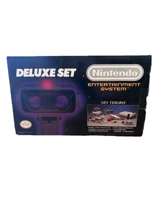 RARE Nintendo NES Deluxe System With ROB Robot Complete Working Boxed ...