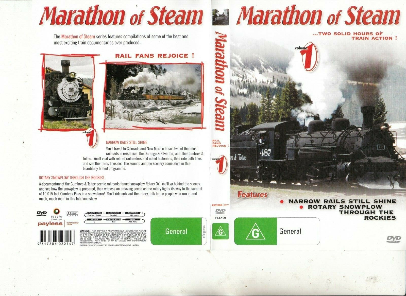 Marathon of Steam-Volume 1-Rail Fans Rejoice-[2 Hours]-Trains MOS-DVD ...