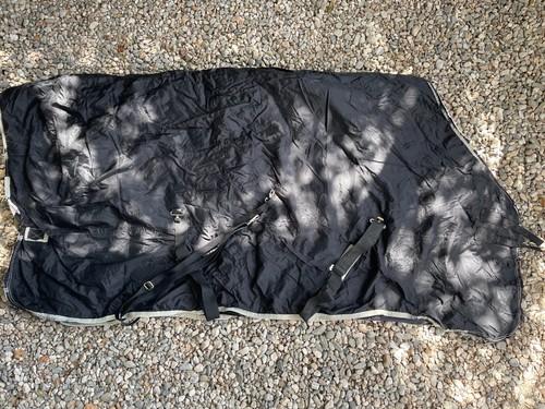 State Line Tack Black Horse Lined Water Repellent Winter Blanket | eBay