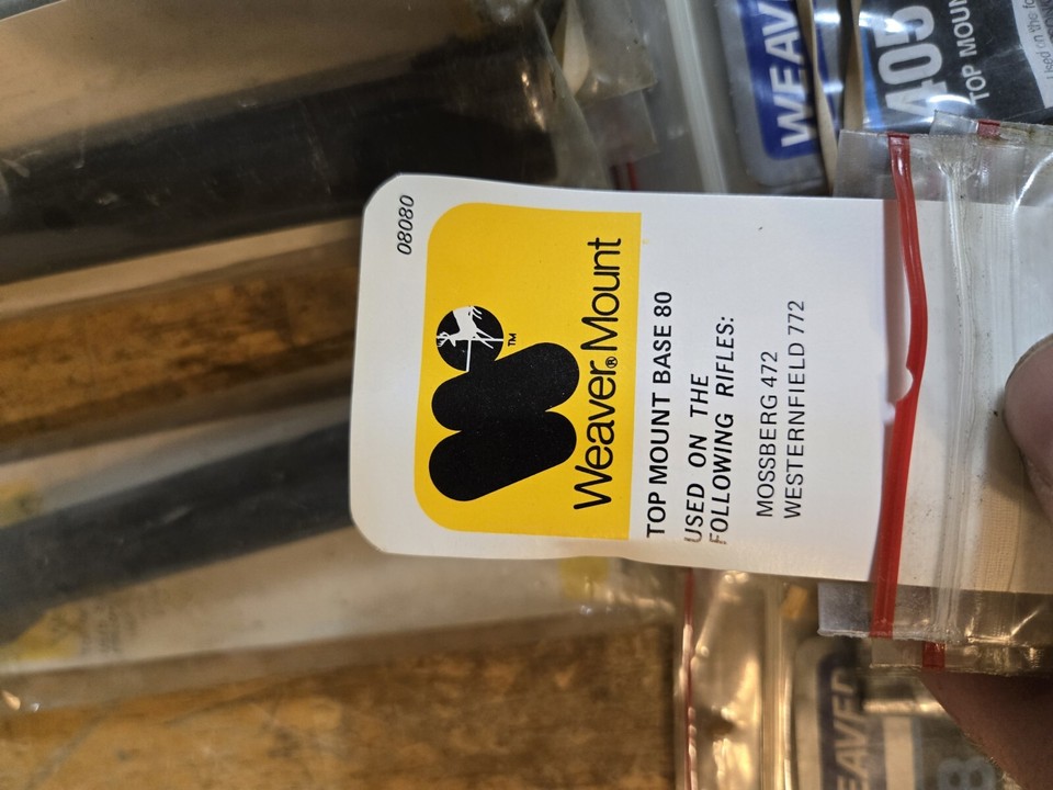 (1) weaver 1 piece scope base TO-1 - 408 (sold individually) | eBay