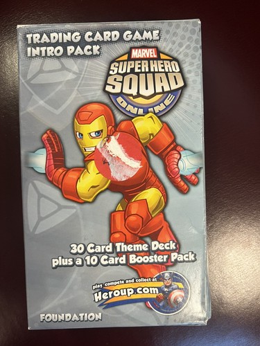 Marvel Super Hero Squad Online Trading Card Game Intro Pack Iron Man | eBay