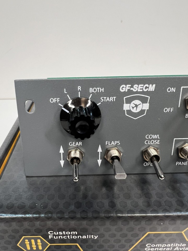 GoFlight GF-SECM Single Engine Control Module For Flight Simulator NEW ...