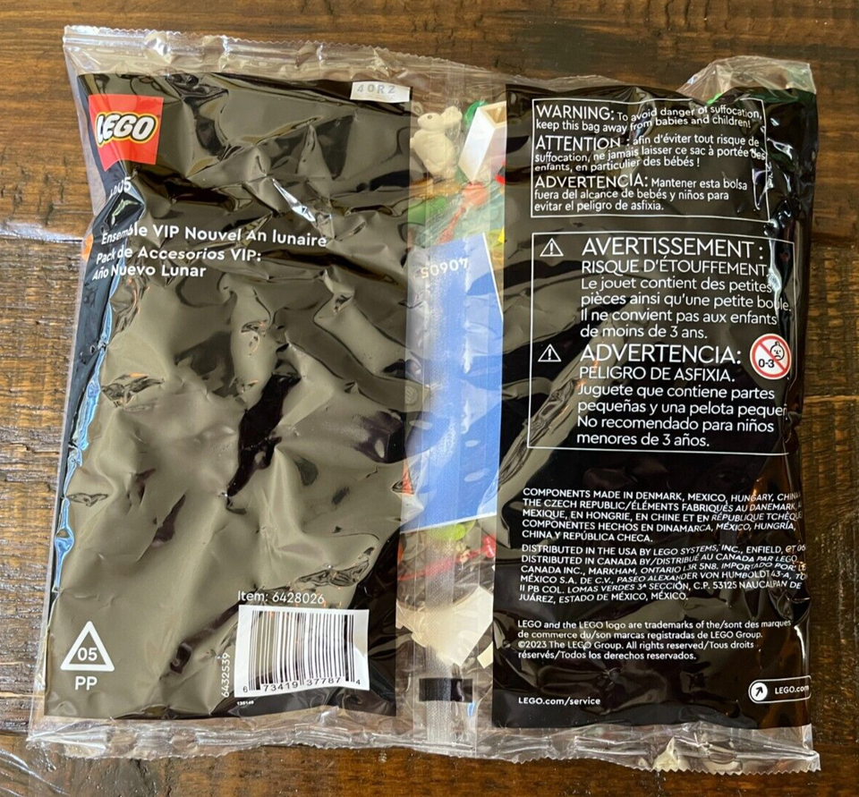 LEGO 40605 Chinese New Year 2023 Lunar VIP Add-On pack Sealed ...