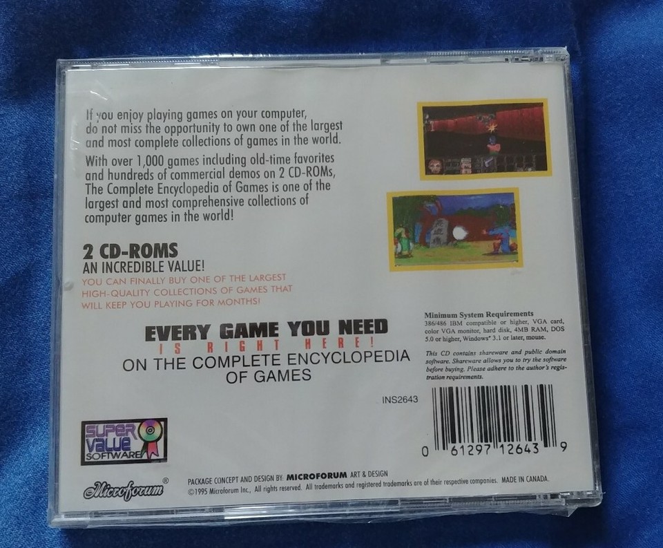 THE COMPLETE ENCYCLOPEDIA OF GAMES OVER 1000 GAMES PC GAME 2CD | eBay