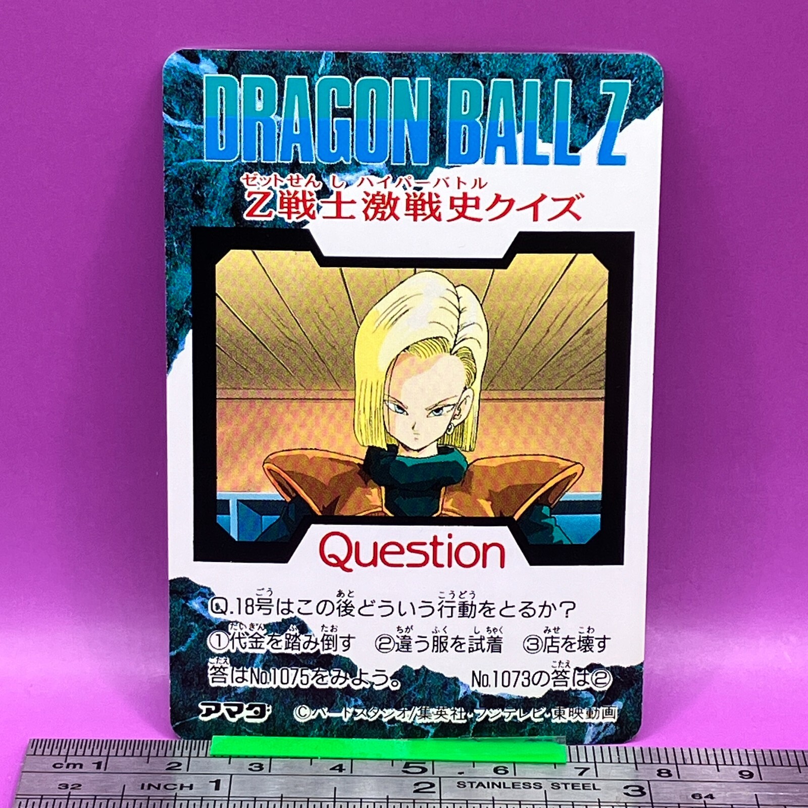 Son Goku 1074 Dragon Ball PP Card Part24 DBZ Carddass AMADA Vintage ...