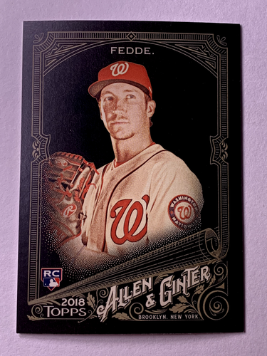 ERICK FEDDE 2018 Topps Allen & Ginter's X SP 323 ROOKIE Washington ...