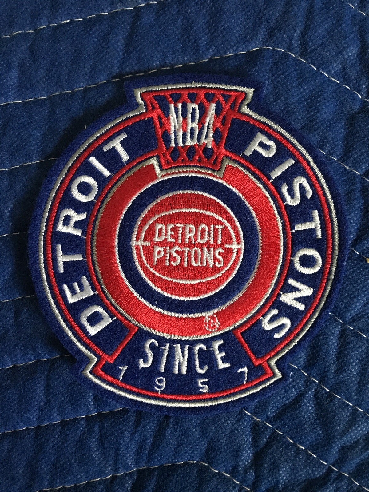 NBA DETROIT PISTONS TEAM PATCH 4 1/4x 4 3/4 INCH | eBay
