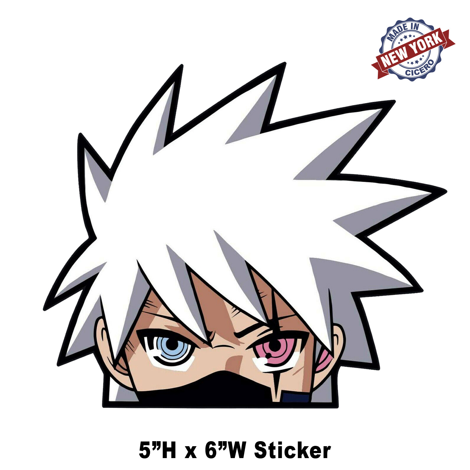 Kakashi Hatake Peeking Window Vinyl Decal Anime Sticker Manga JDM 6 ...