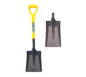Heavy Duty Square Mouth Builders Shovel Spade Scoop Gardening Builders ...