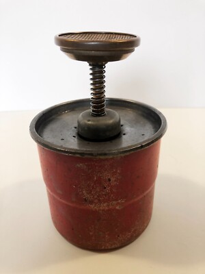 Antique Vintage Plunger Can, Brass Plunger/Insides, Still Works Great ...