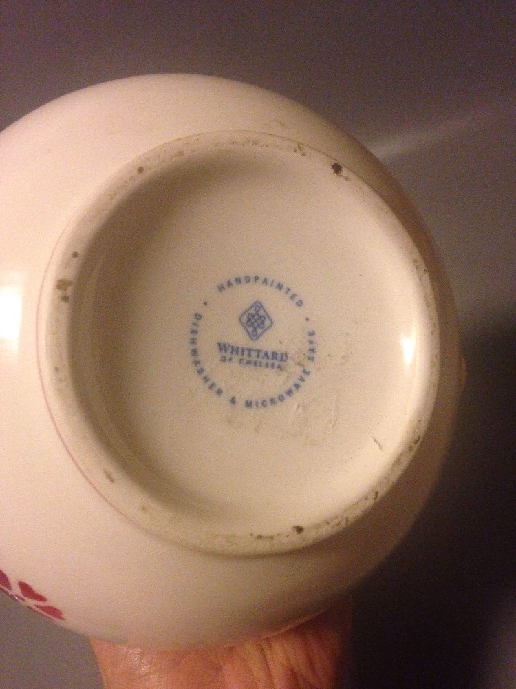 Large Whittards Of Chelsea Hand painted Creamer Jug Tea Coffee Water ...