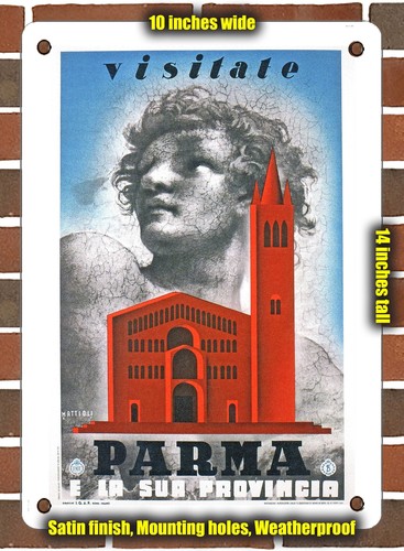 METAL SIGN - 1937 Visit Parma and the Surrounding Province - 10x14 ...