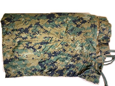 USMC Marine Corps MARPAT Coyote Tarp w/ 8 tie downs woodland digital ...
