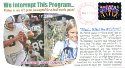 COVERSCAPE computer designed 50th anniversary of the "Heidi Bowl" event ...