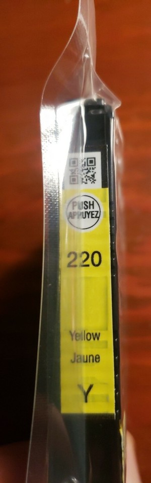 Genuine Epson Dura Brite 220 Yellow Ink Cartridge | eBay