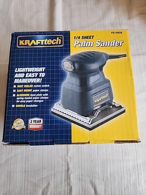 Krafttech 1/4 Sheet Palm Sander - 1.5 Amps Of Power | eBay