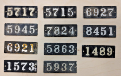 Vintage Gamewell Other Fire Police Box Number Plate Embossed Aluminum ...