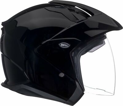 Bell Mag-9 Open Face Motorcycle Helmet (Solid Gloss Black, Small) | eBay