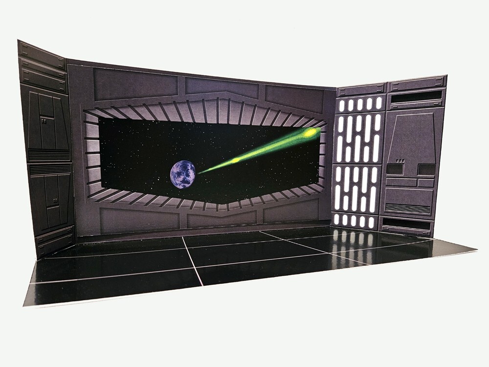 3.75" Death Star Overbridge Backdrop Display Star Wars Hasbro Kenner ...