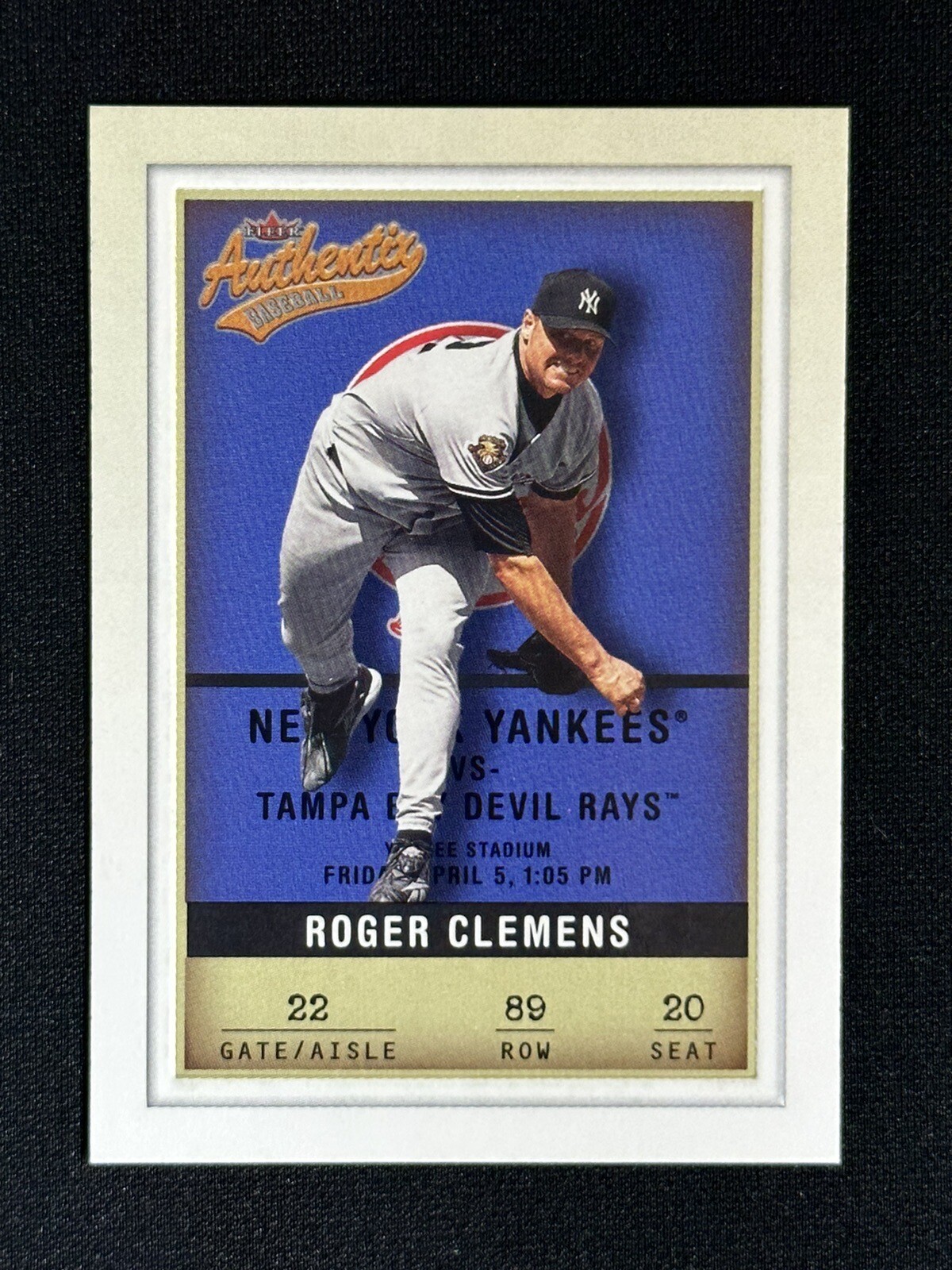 2002 Fleer Authentix - #89 Roger Clemens for sale online | eBay