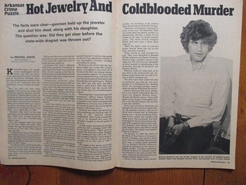 March, 1982 "Official Detective" Magaz(RICHARD ANDERSON/SHERYL SOHN ...