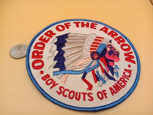 Vintage ORDER OF THE ARROW Boy Scout Large JACKET PATCH OA Lodge Badge ...