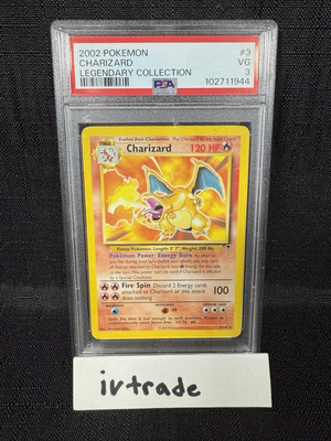 2002 Pokémon Charizard Legendary Collection 3/110 - PSA 3 | eBay