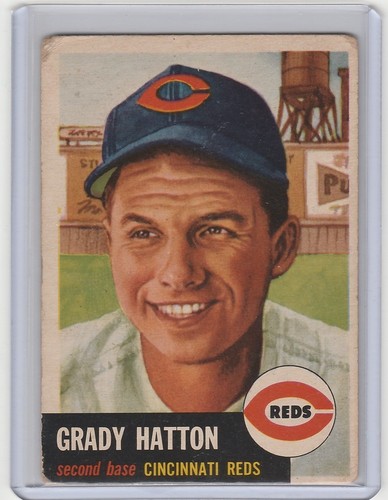 1953 Topps #45 Grady Hatton Cincinnati Reds EX | eBay