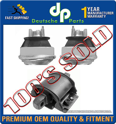 NEW MERCEDES W210 E420 ENGINE MOTOR MOUNT TRANSMISSION MOUNTS SET 3PC ...