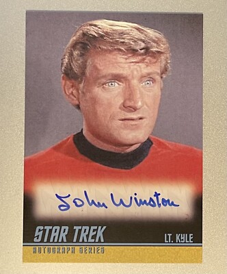 Star Trek TOS Archives John Winston Lt. Kyle A214 Autograph Card ...