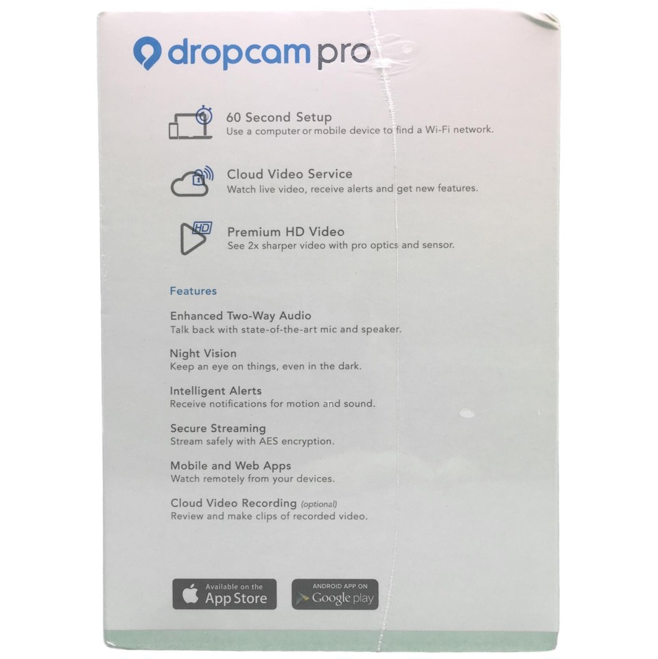 Dropcam Pro Wi-Fi Wireless Video Monitoring Security Camera (DCAM-002-THD) | eBay