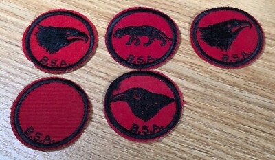 5 vintage Boy Scouts of America BSA red black BADGE patches UNUSED | eBay